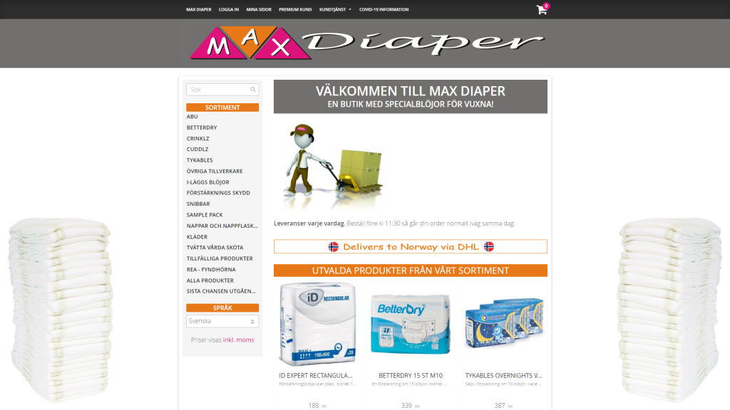 Max Diaper - Shop ABDL